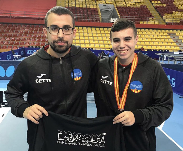 Àlex Vidal i Èric Cintas, bronze a l'Open de tennis taula a Macedònia