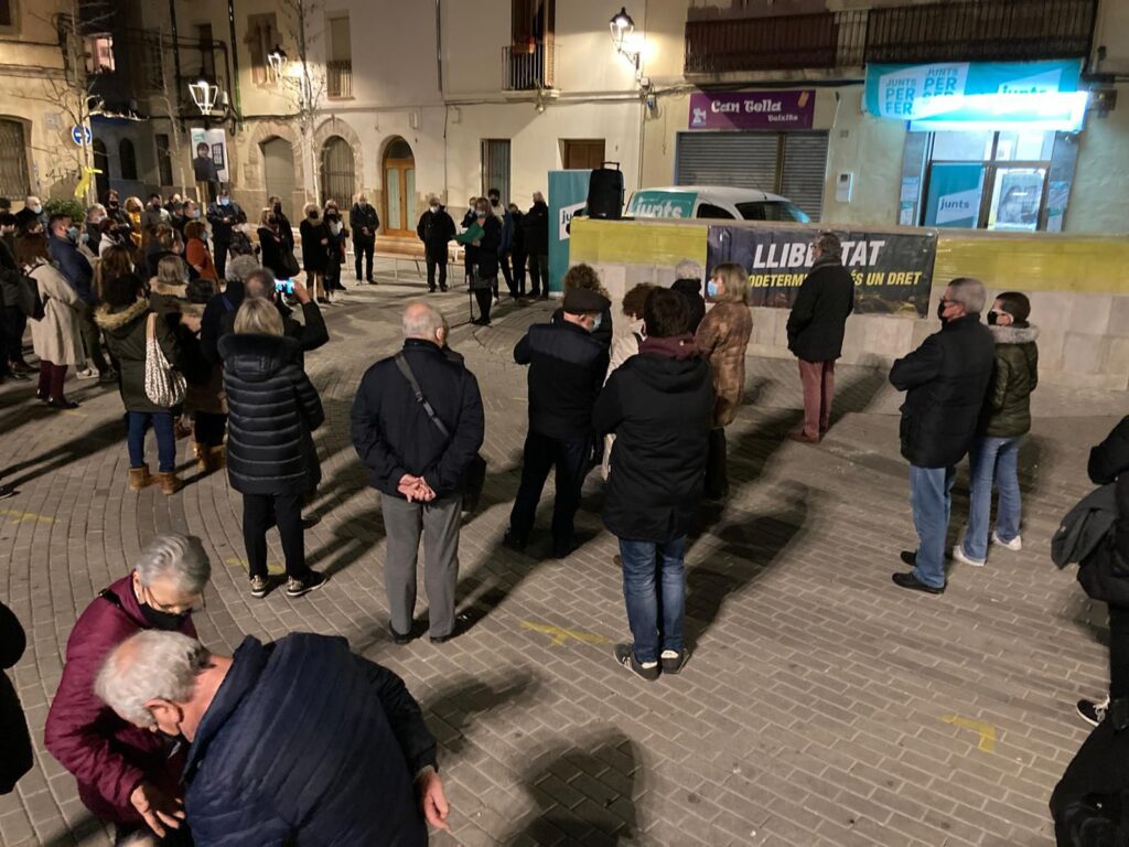 Josep Rull visita Olesa abans de les eleccions del 14-F