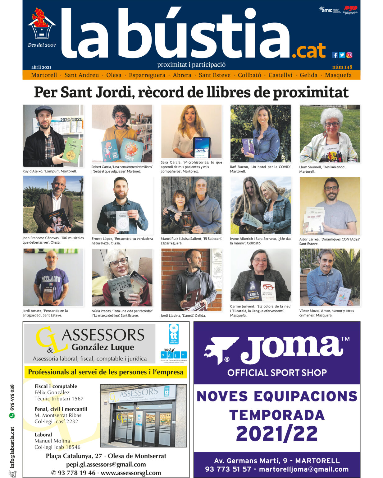 Els autors locals, protagonistes a la nova edició de La Bústia
